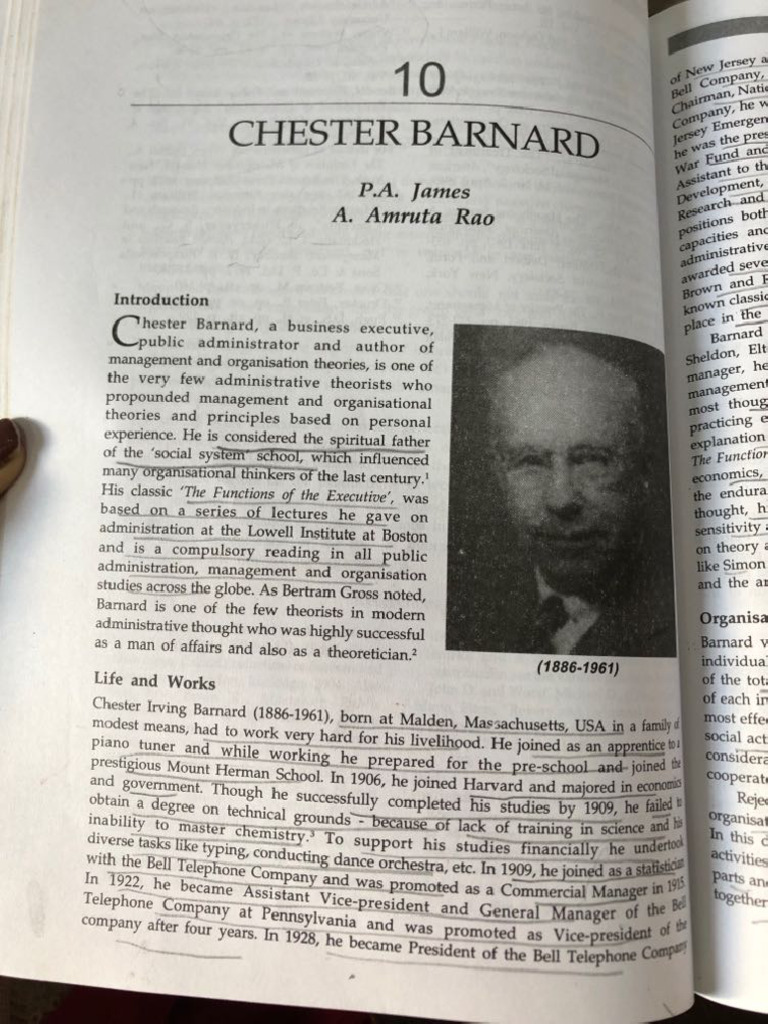 Chester Barnard | PDF