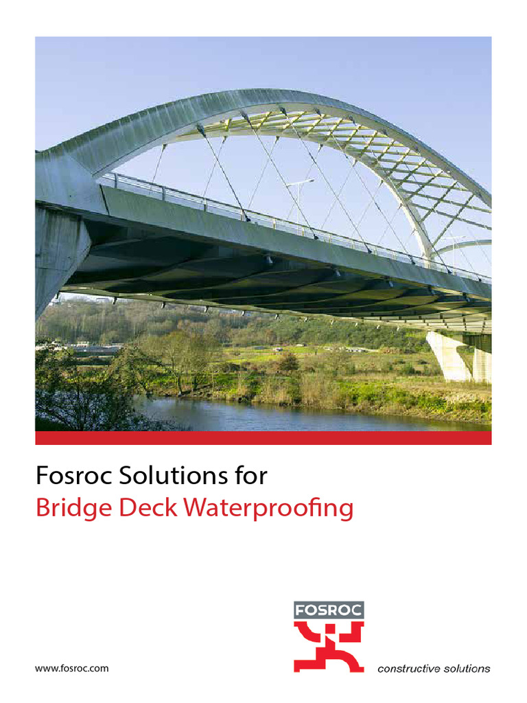 Fosroc Bridge Deck Waterproofing Brochure | PDF | Concrete | Coating