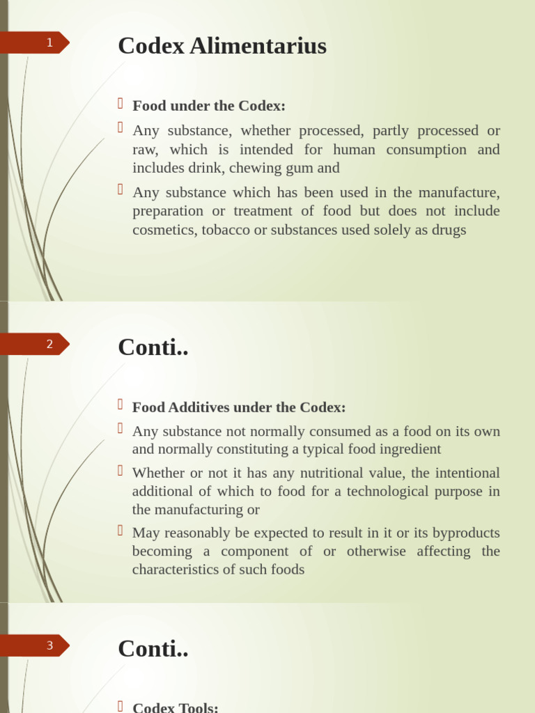 Codex Alimentarius 2 | PDF