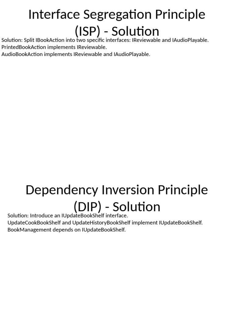 Design Principles Solutions | PDF