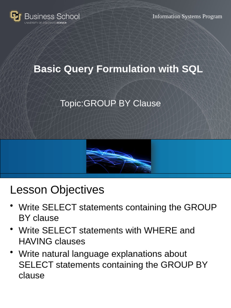Group by Clause | PDF
