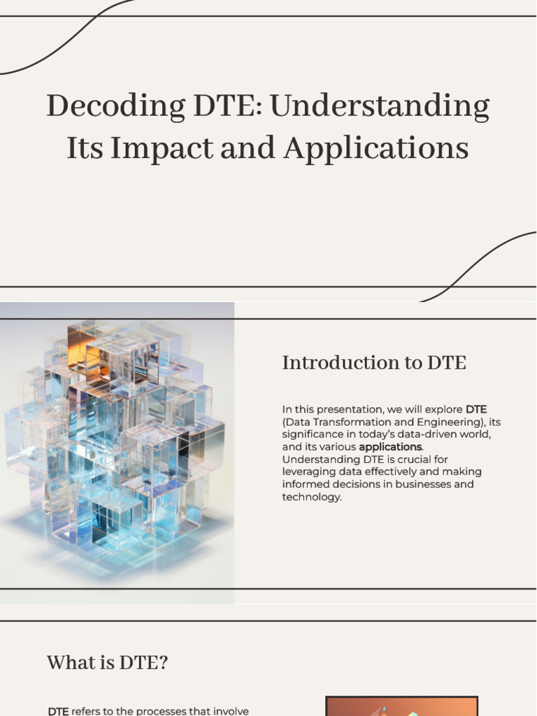 Slidesgo Decoding Dte Understanding Its Impact and Applications 202410041238193CV0 | PDF