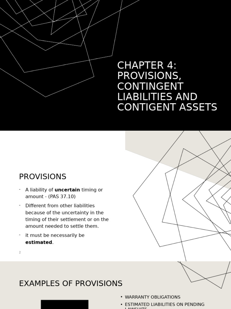 Group1 Chapter 4 Provisionscl and Ca | PDF