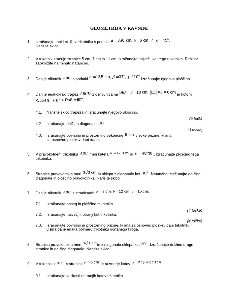 Geometrija PDF | PDF