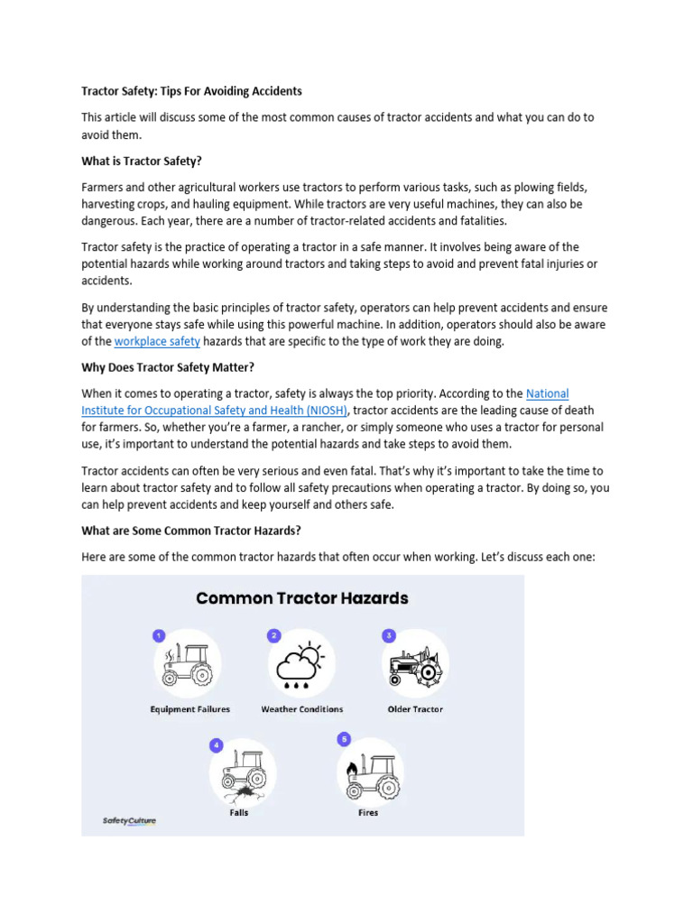 Tractor Safety | PDF