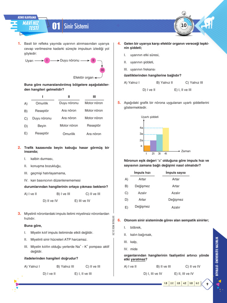 AYT BİYOLOJİ SORU BANKASI HIZ VE RENK - Ornek | PDF