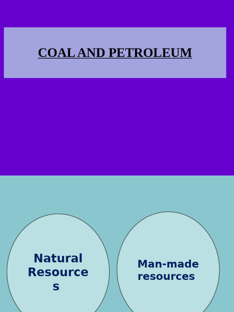 Coal And Petroleum Pdf