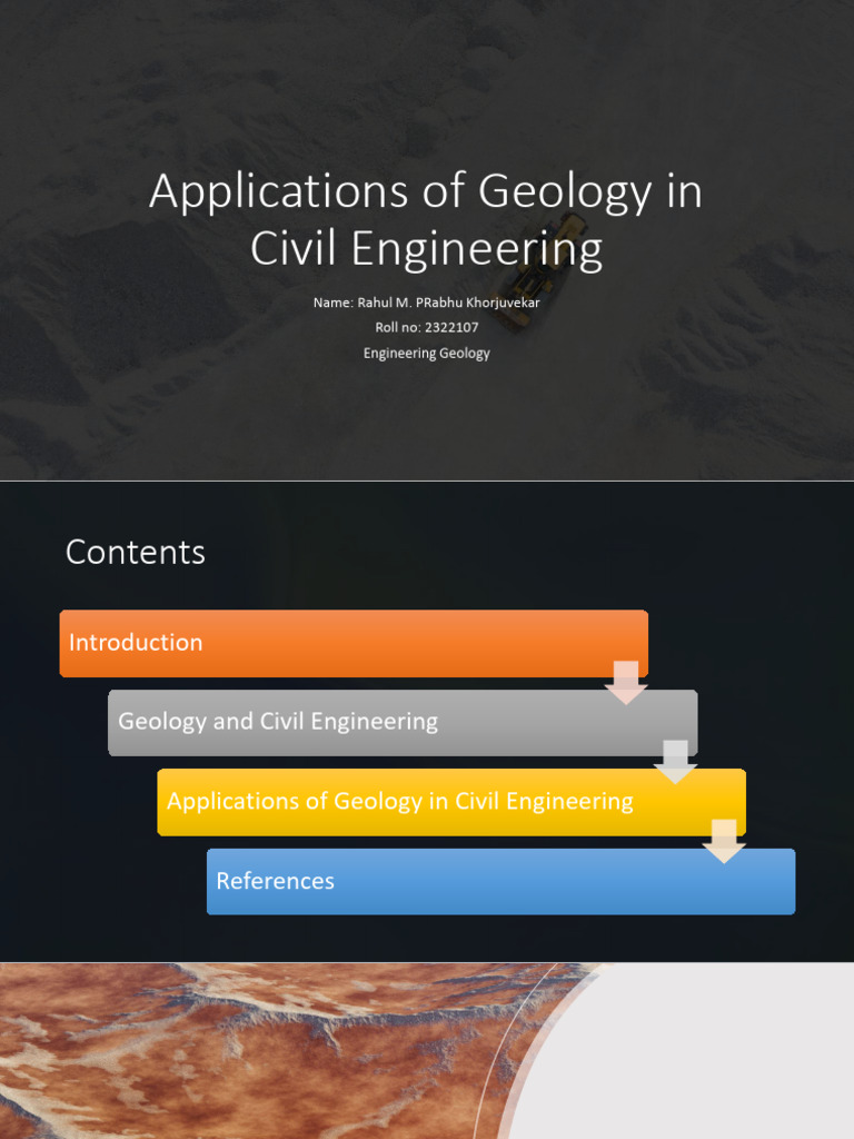 Applications of Geology in Civil Engineering | PDF