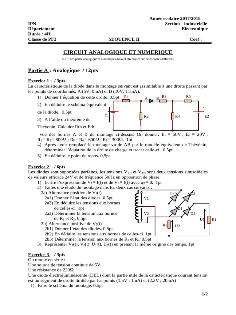 Seuqence 2 Circuit PF2 | PDF