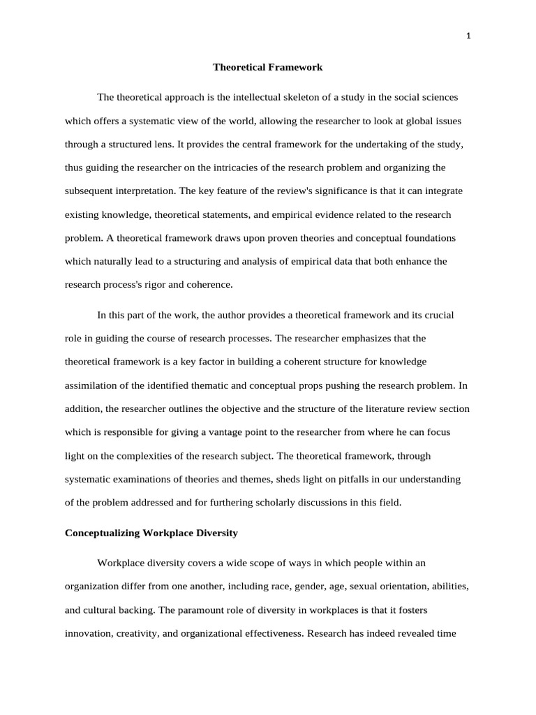 Theoretical Framework | PDF