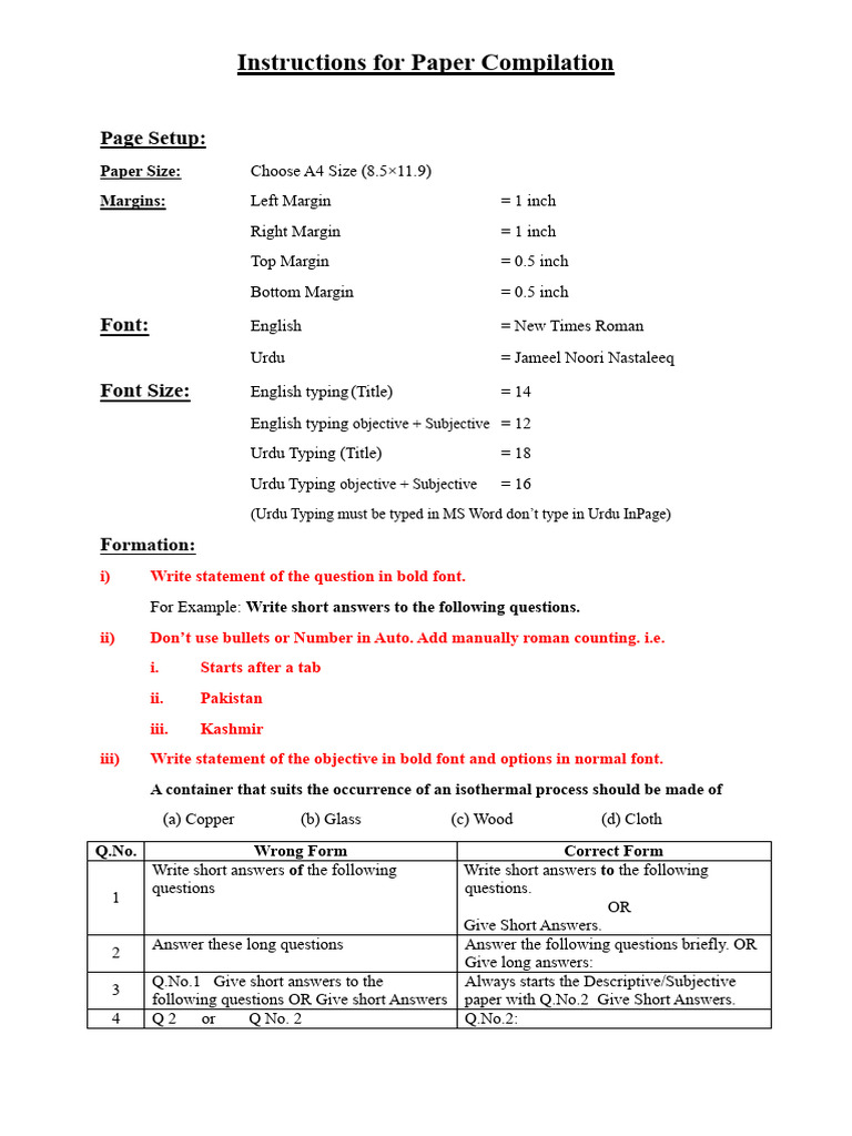 Instructions For Paper Compilation | PDF