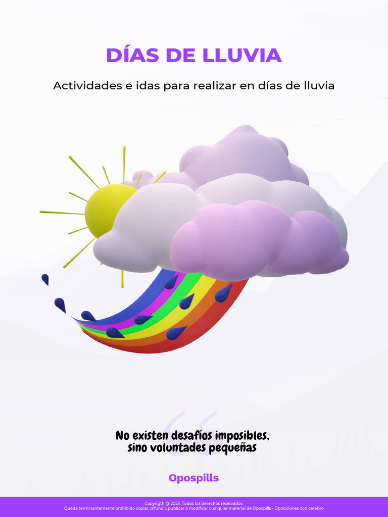 EF - Actividades Dias de Lluvia | PDF