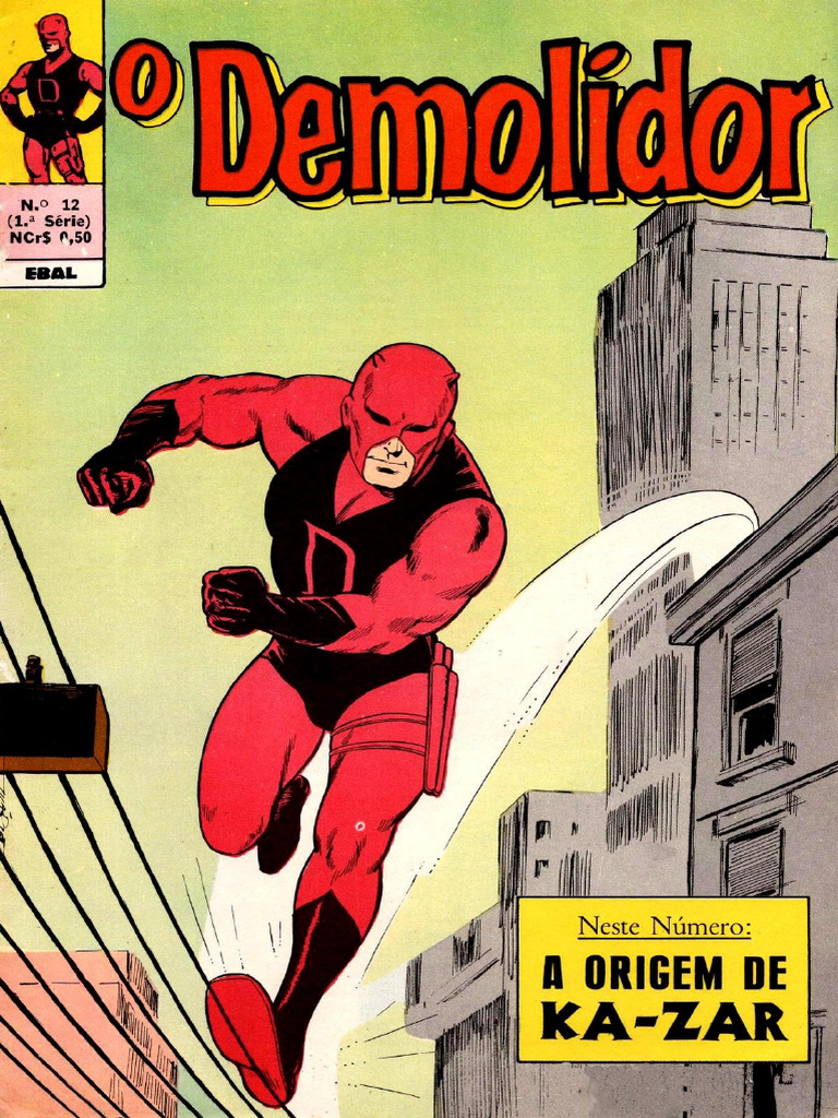 O Demolidor (1 Série) - #12 - Março 1970 - Ed. EBAL | PDF