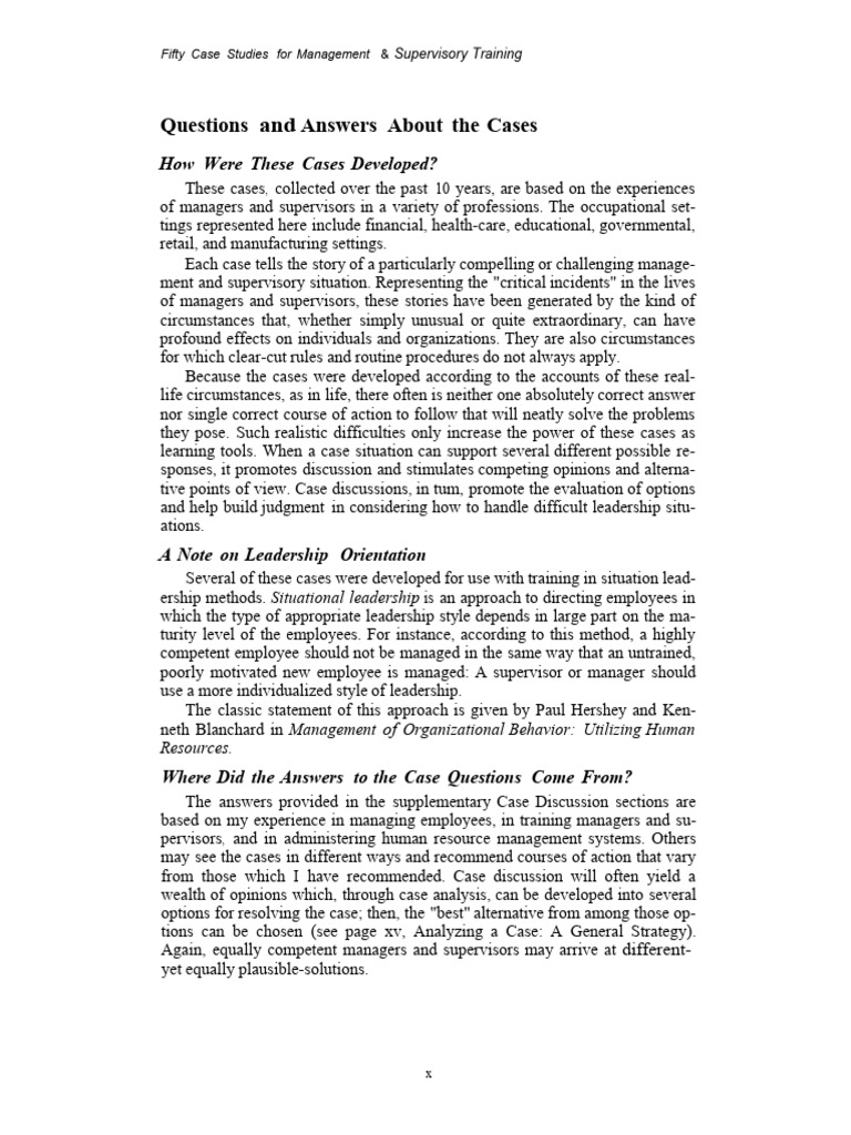 Analyzing The Case Studies | PDF