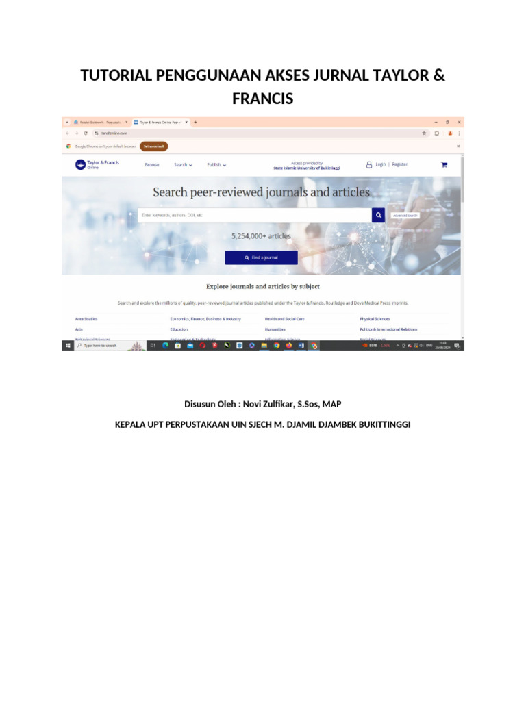 TUTORIAL AKSES JURNAL TF | PDF TUTORIAL AKSES JURNAL TF | PDF