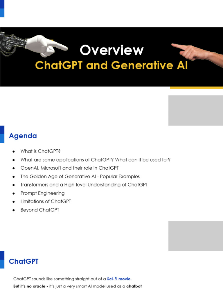 Overview - ChatGPT and Generative AI | PDF | Artificial Intelligence ...