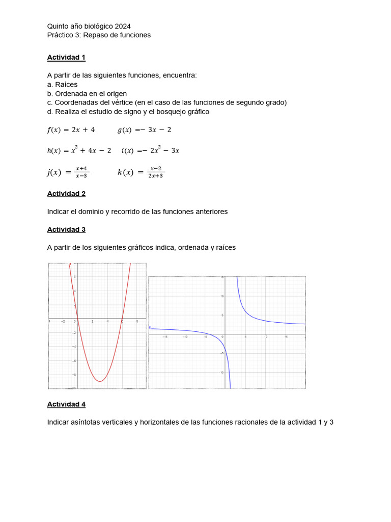 8.práctico 3 - Repaso de Funciones | PDF