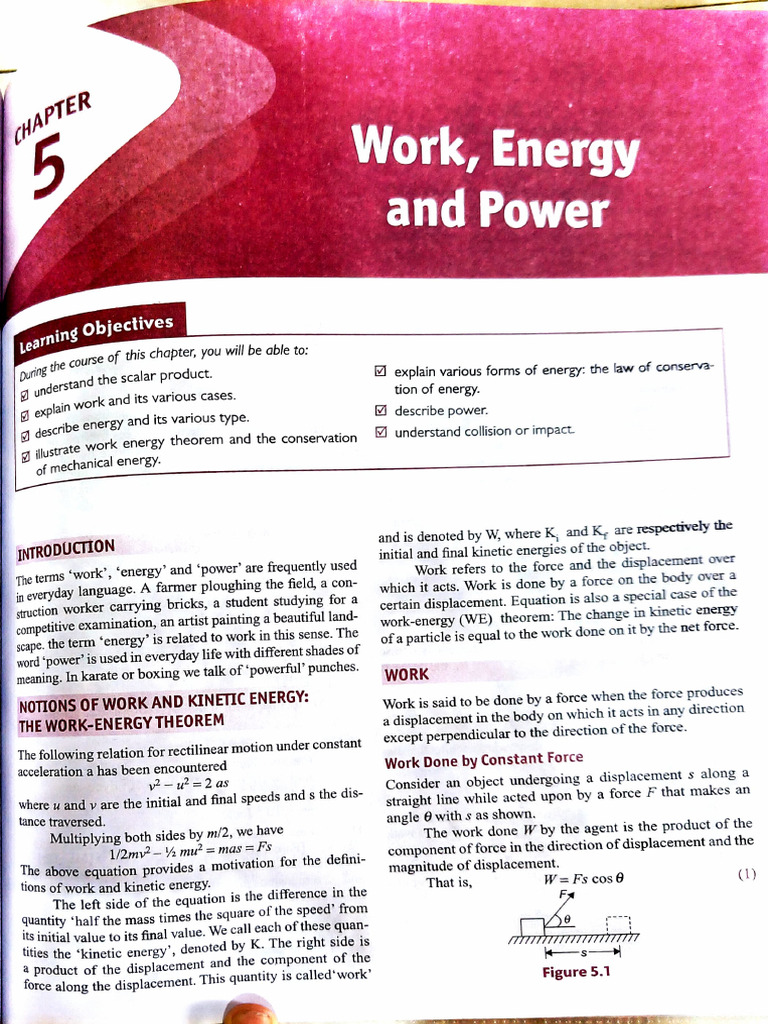 Work, energy and power | PDF