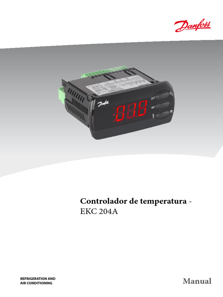 Controlador Ekc 204 Danfoss | PDF | Termostato | Tecnología