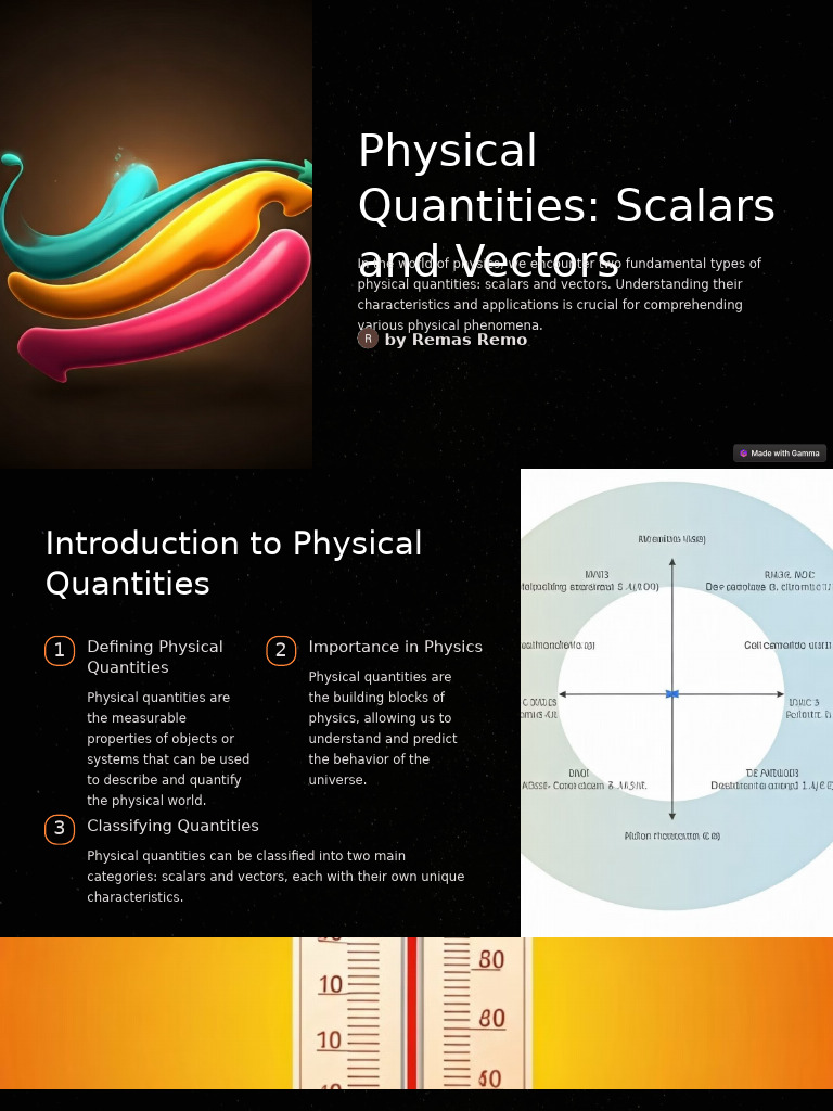 Physical Quantities Scalars and Vectors | PDF