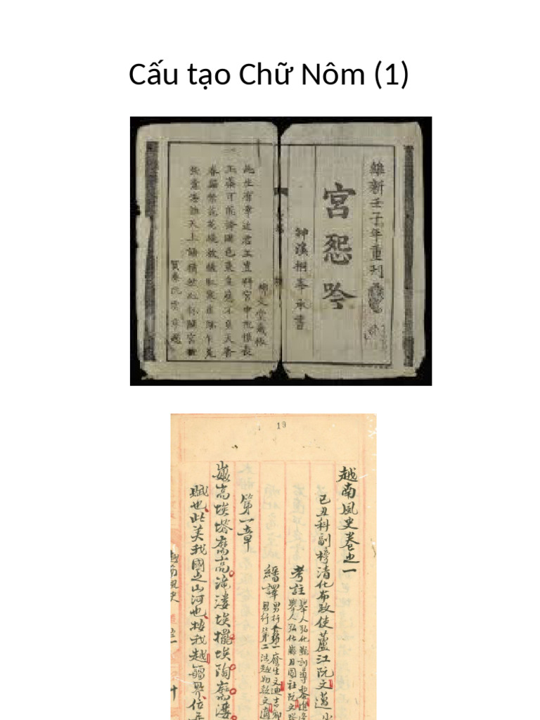 001-Cau tao Chu Nom | PDF