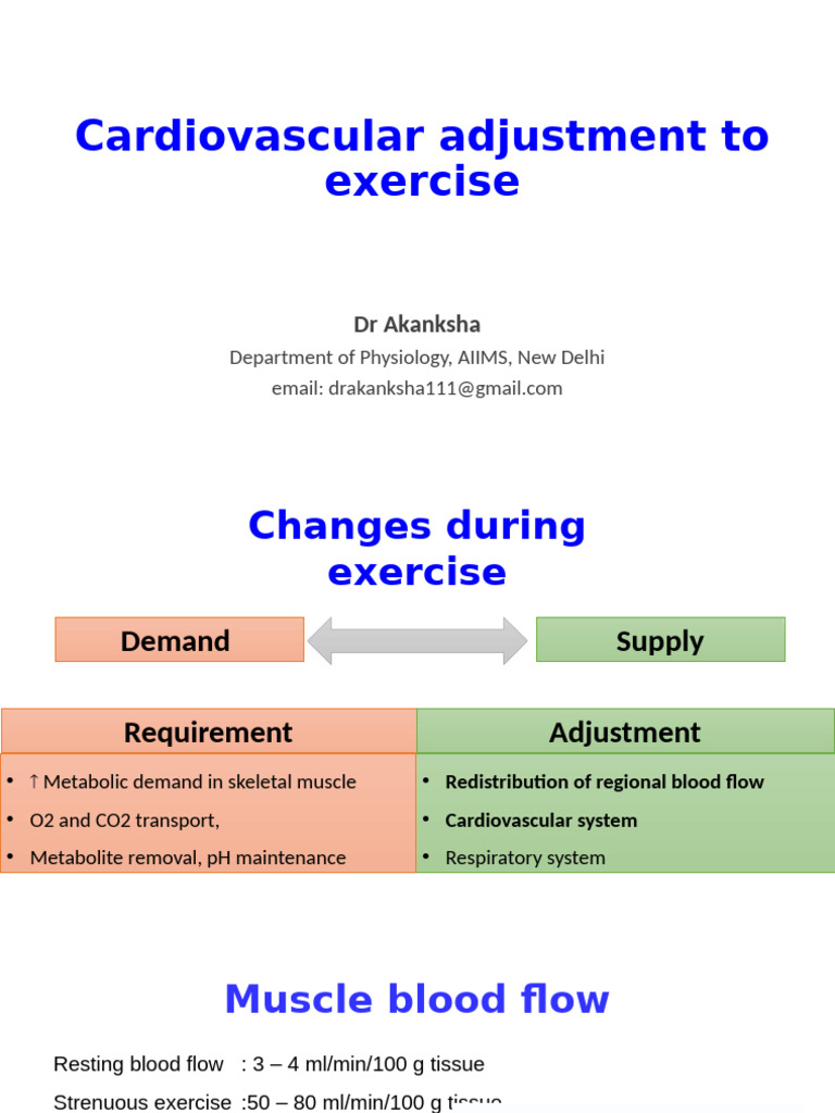 Lecture 13_exercise Physiology | PDF