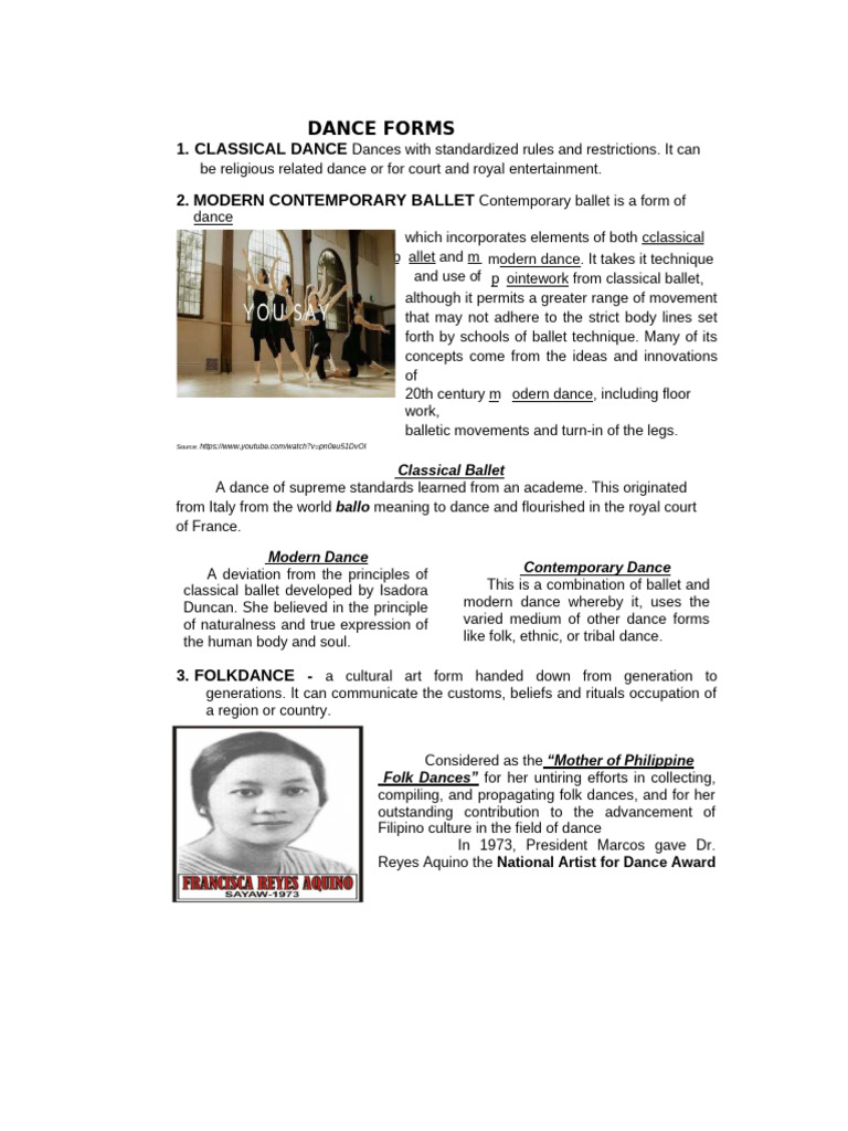 Iv. Dance Forms | PDF