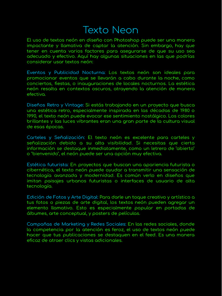 Texto Neon | PDF