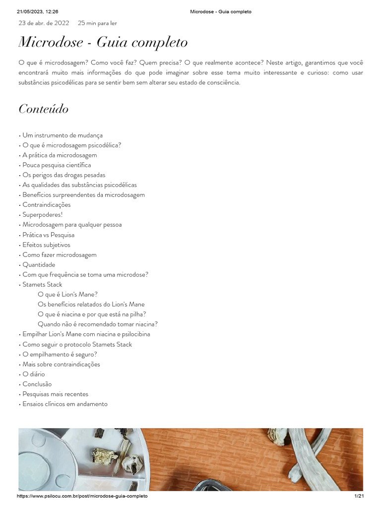 8 Microdose - Guia Completo | PDF