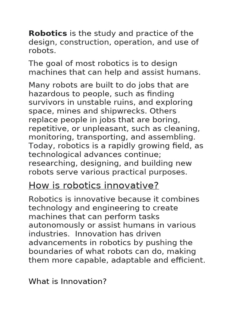 Robotics | PDF