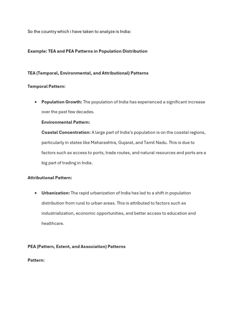 Geography Trends and Patterns | PDF