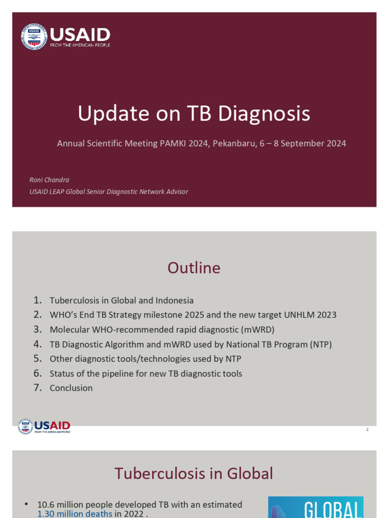 Update On TB Diagnosis | PDF | Tuberculosis | Polymerase Chain Reaction