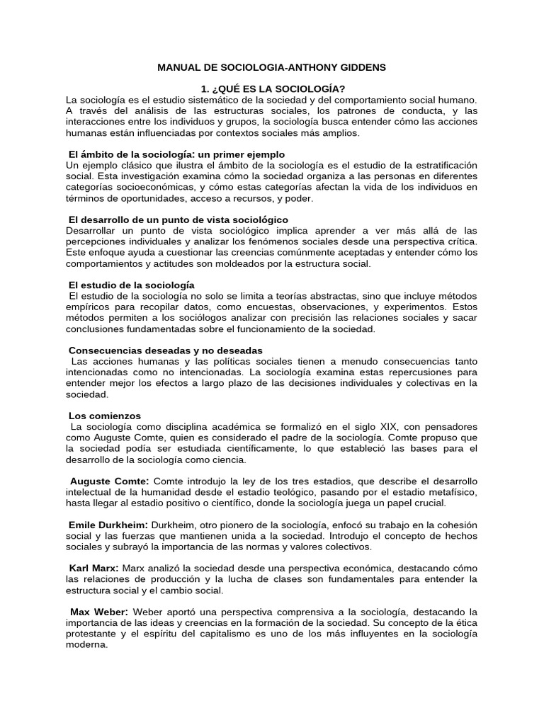 Manual de Sociologia-Anthony Giddens | PDF