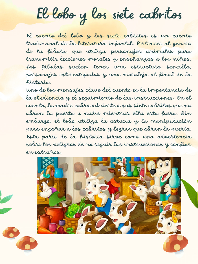 El Lobo Y Los 7 Cabritos Pdf