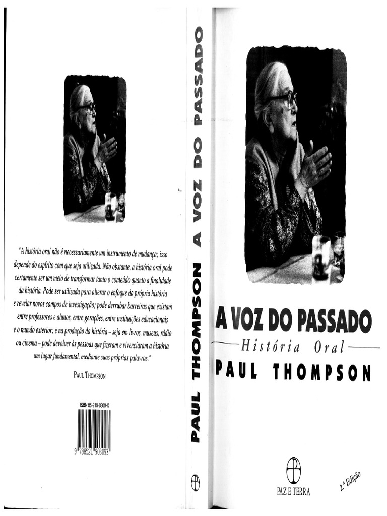 A Voz do Passado. História Oral - Paul Thompson | PDF