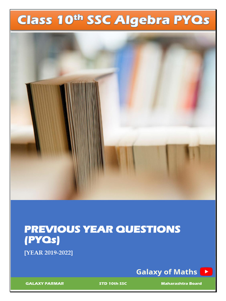 Algebra Chapterwise PYQs-By-Galaxy-of-Maths | PDF