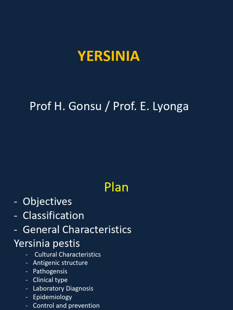 Yersinia 30 | PDF