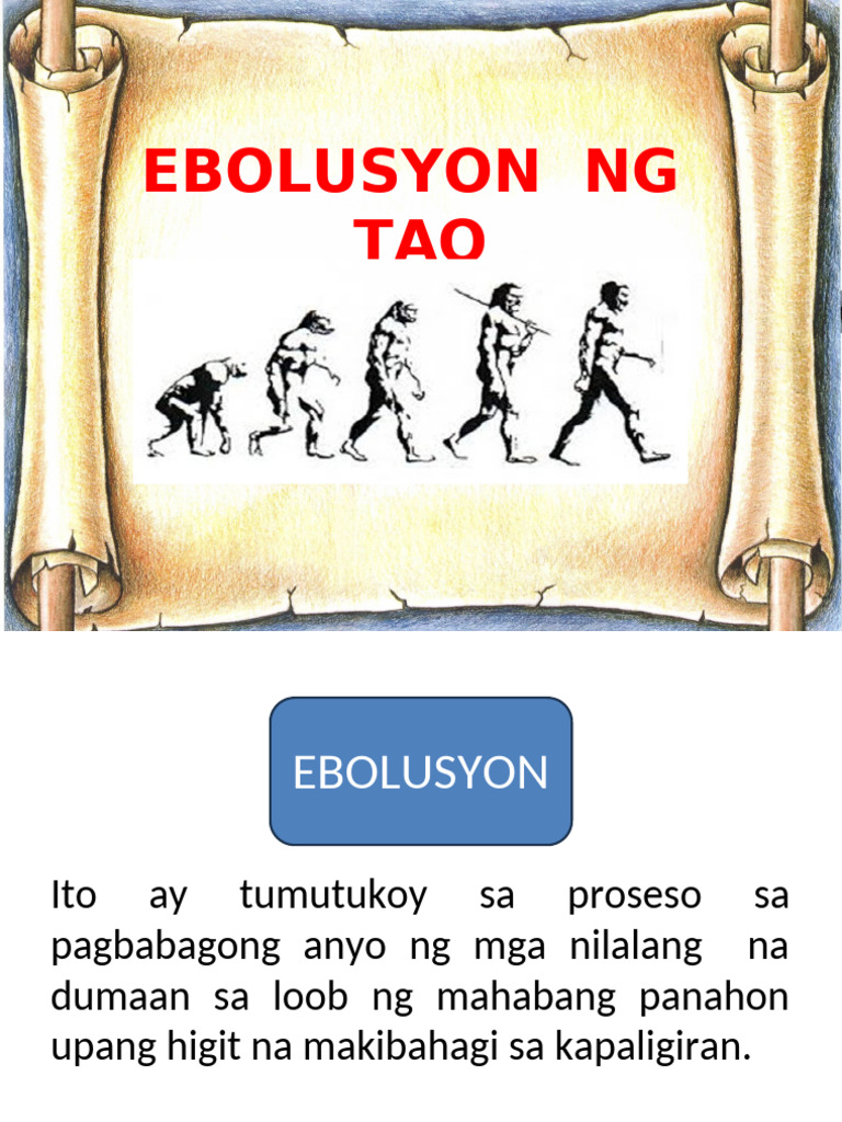 Ebolusyon NG Tao | PDF