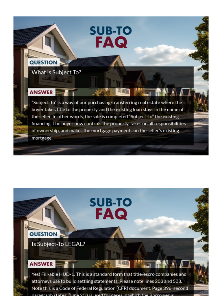 Sub To Faq Sheet | PDF