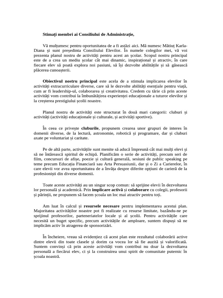 Discurs | PDF