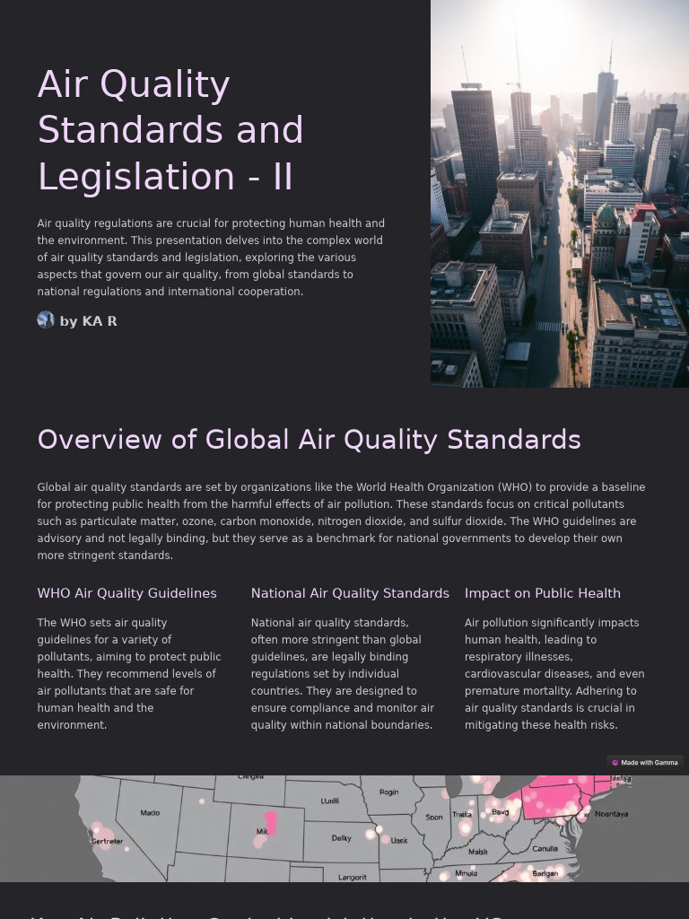 Air Quality Standards and Legislation II | PDF