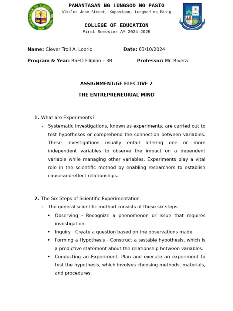 CTL Indv Entrep | PDF