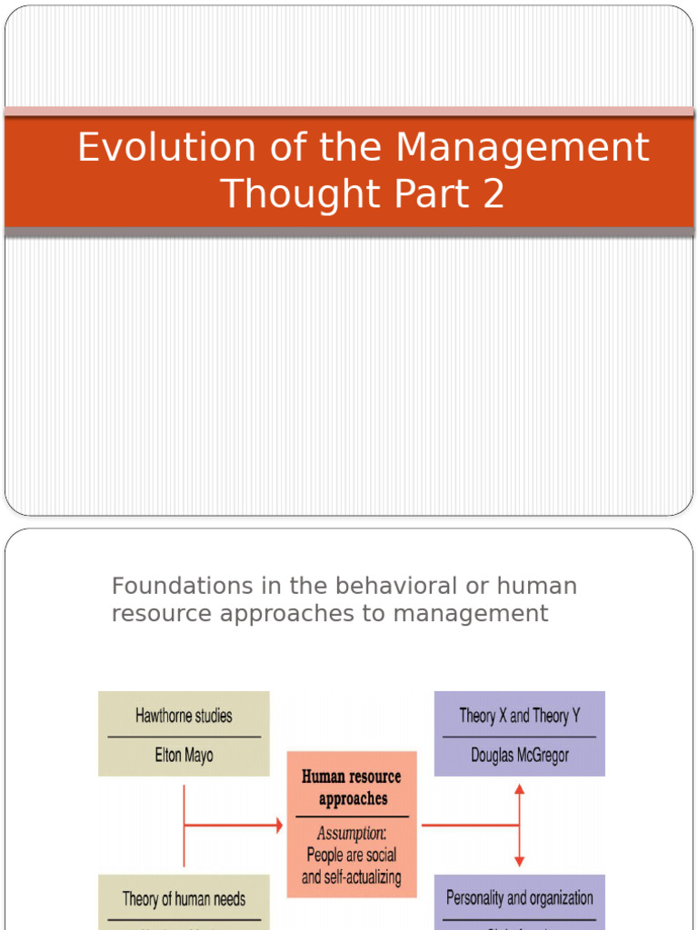 2.2 Evolution of Management | PDF