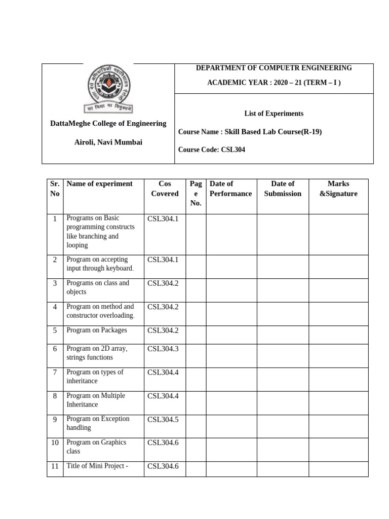 SBLC AY 24-25 Lab Manual-Final | PDF