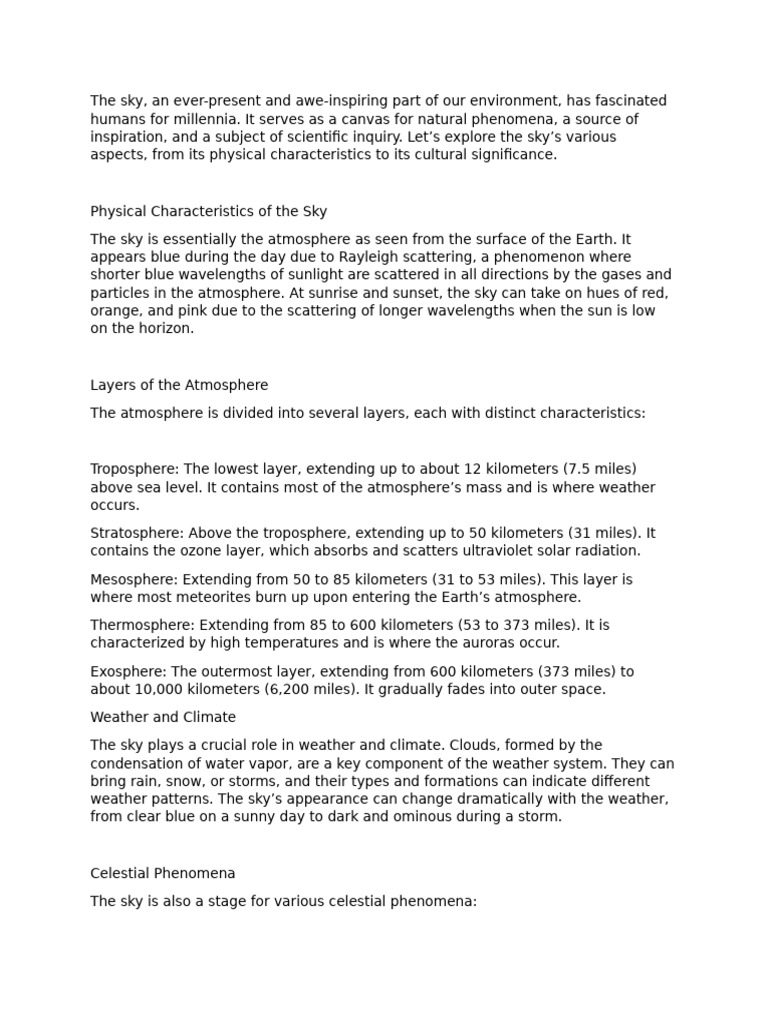 Sky | PDF