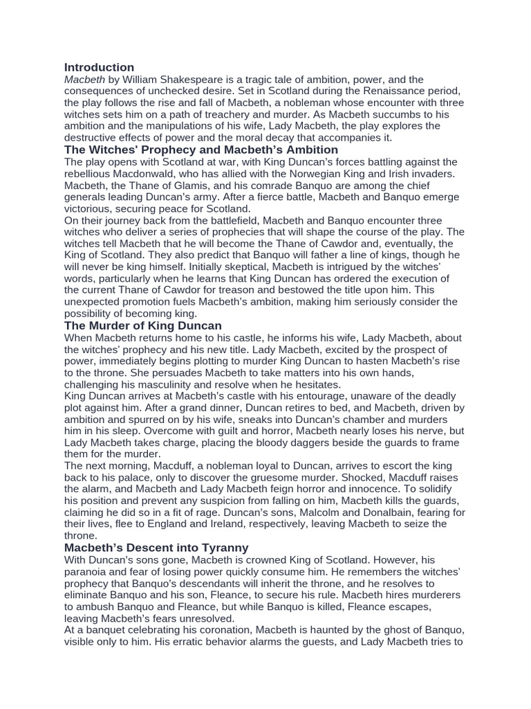 Macbeth | PDF