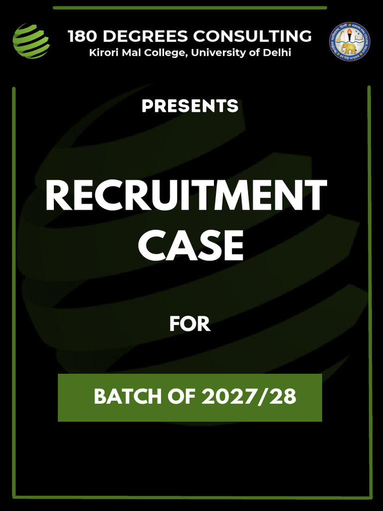 Recruitment Case Study First Years | PDF