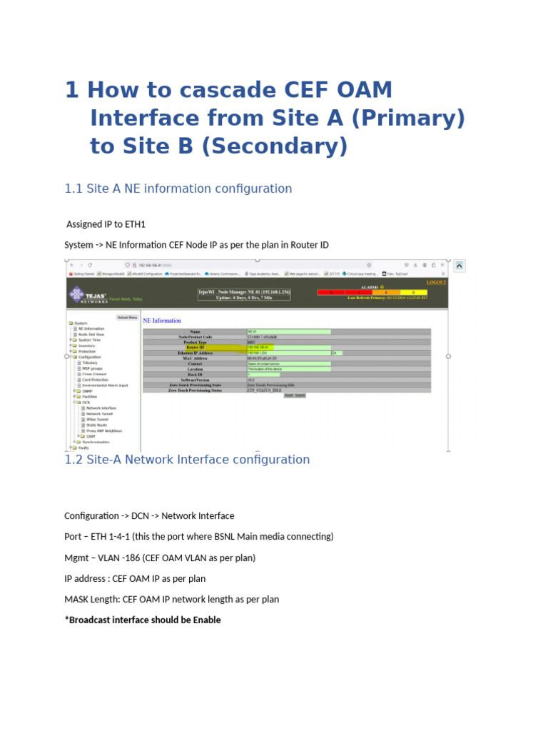 CEF OAM Cascading Configuration Guide | PDF | Computer Network ...