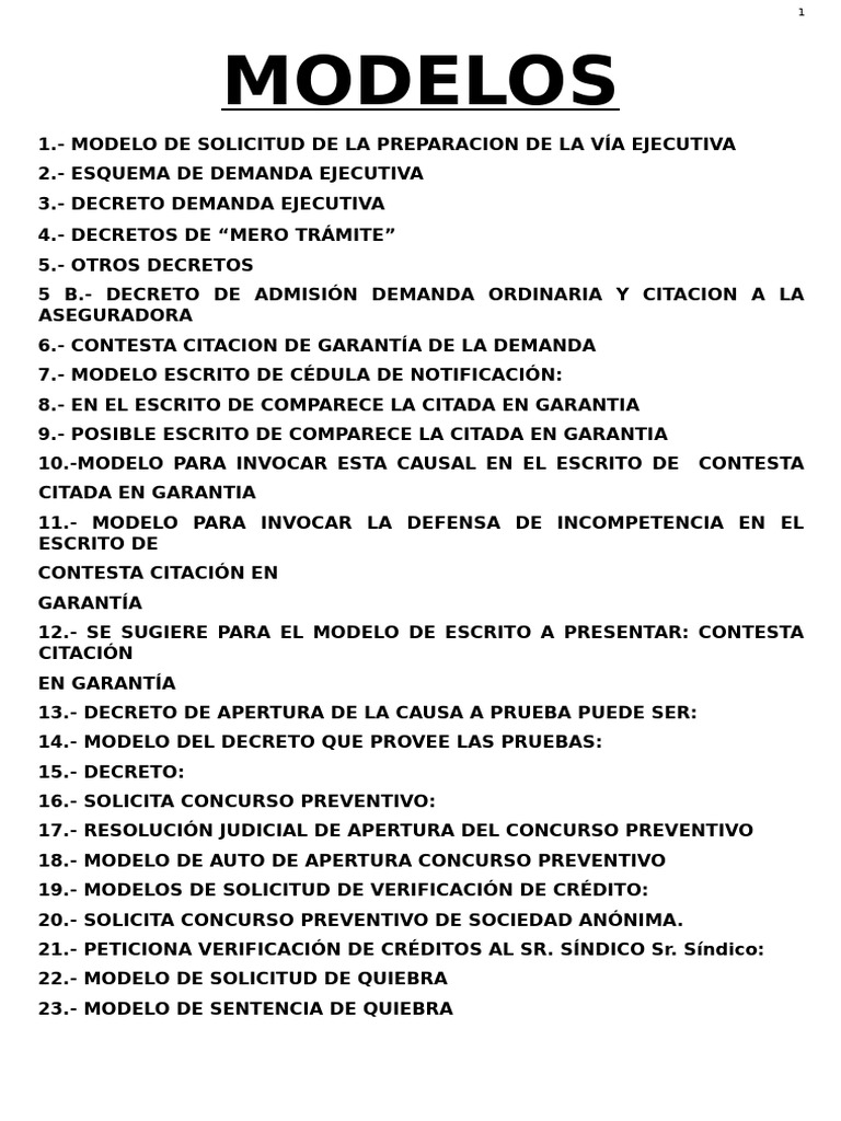 MODELOS SIP VI | PDF