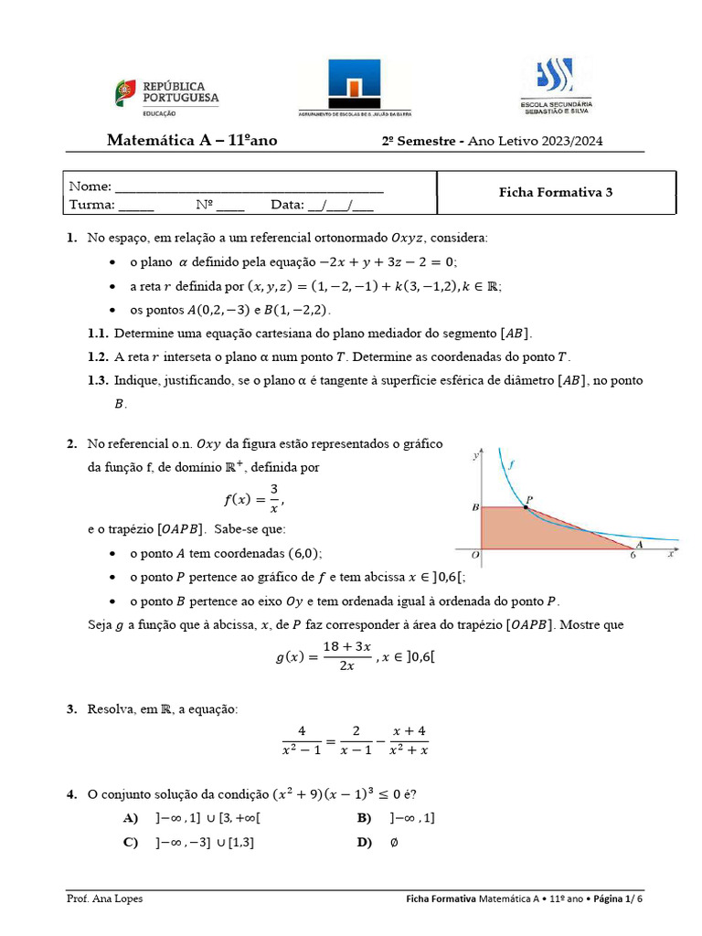 Ficha Formativa 3 | PDF